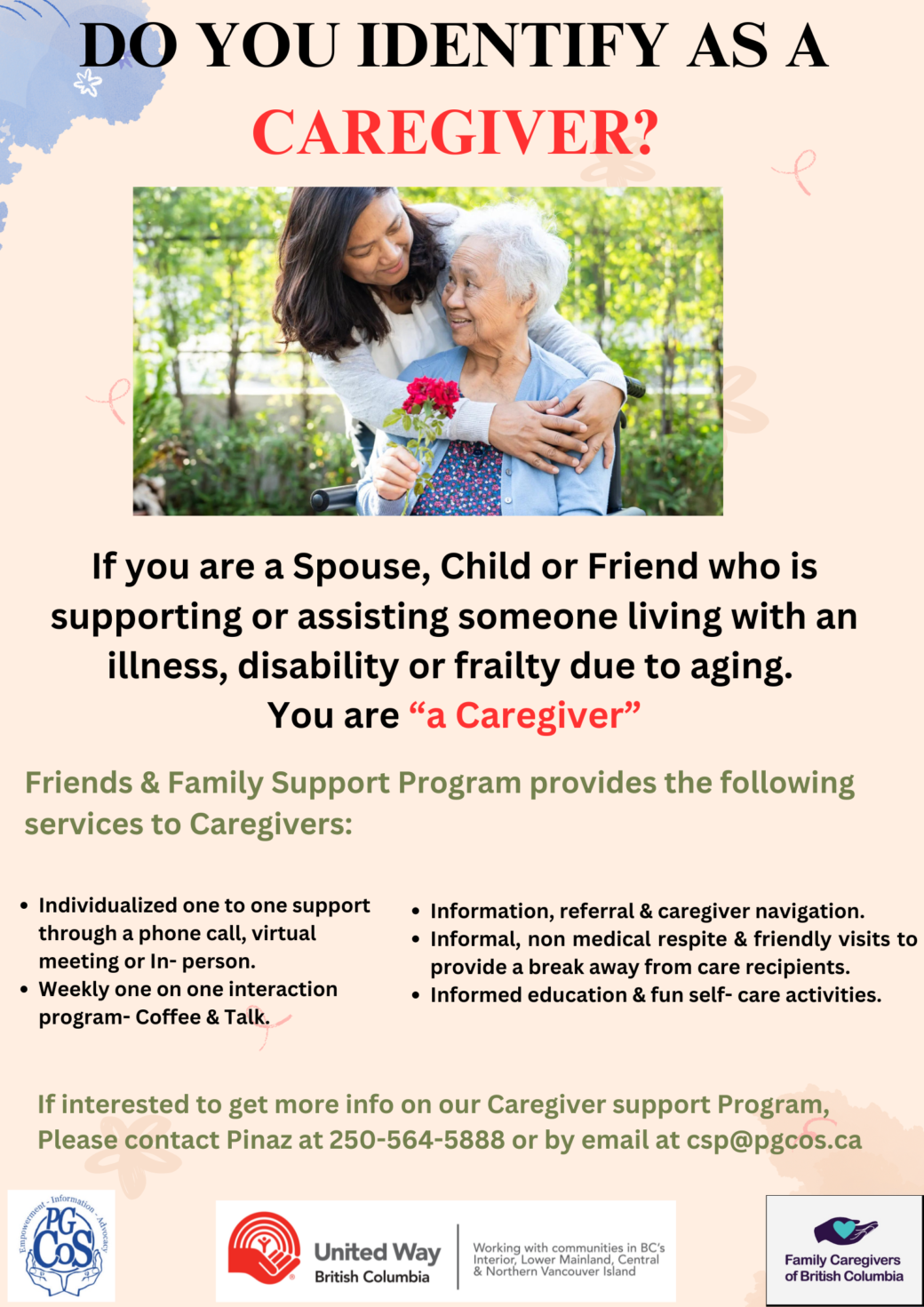 Friends & Family Caregiver Support Program – Prince George Council Of Seniors